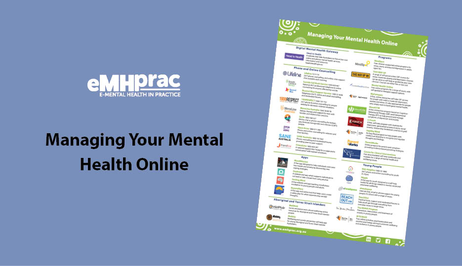 Managing Mental Health Online - eMHprac
